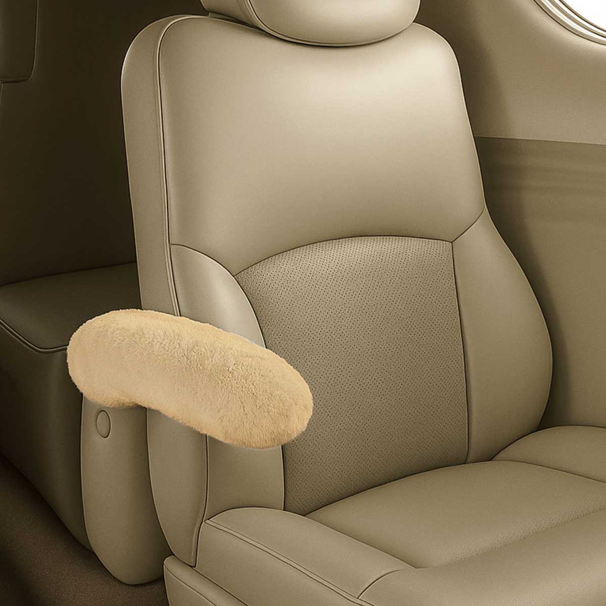 1965 Piper Twin Comanche Custom Aircraft Sheepskin Armrest Covers